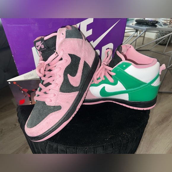 Nike | Shoes | Nike Sb Dunk High Pro Prm Size Menus 9wmus 5 Blackpink ...